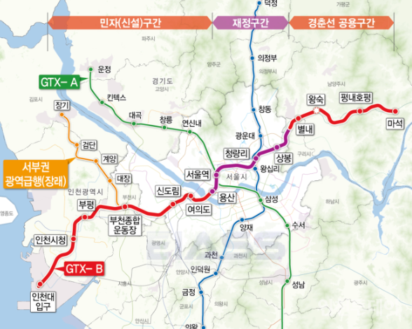 [기획] GTX-B 2030년 개통... 춘천 연장·청학역·갈매역 신설 과제